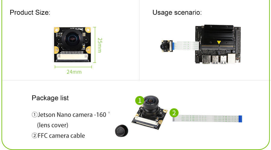 NVIDIA Jetson NANO HD AI camera 800M CSI interface IMX219 compatible w ...