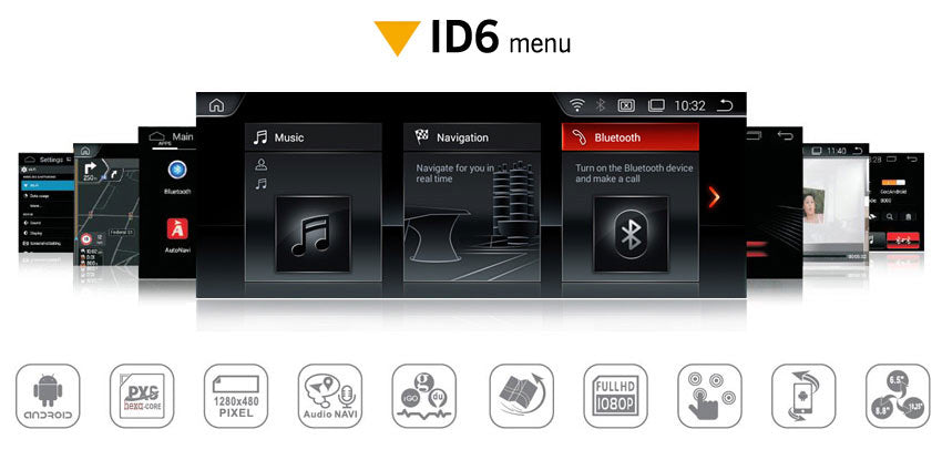 10.25'' Android BMW 7er G11 G12 G13 Navigation GPS support Carplay ...