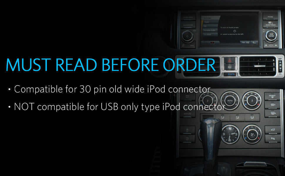 Range Rover, Land Rover, Jaguar audio bluetooth iPod adapter for iPhone ...