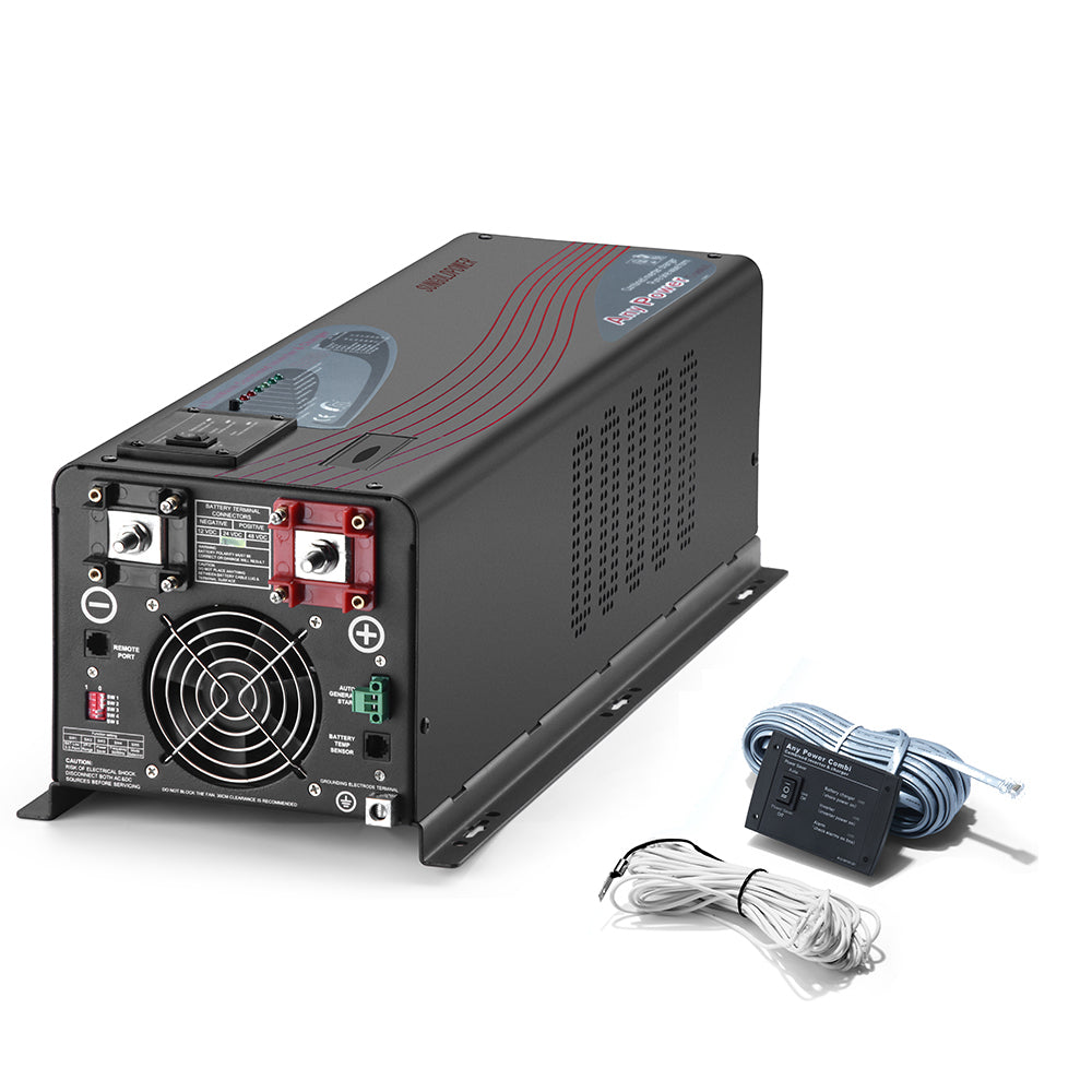 4000W DC 12V Split Phase Pure Sine Wave Inverter Charger - SunGoldPower