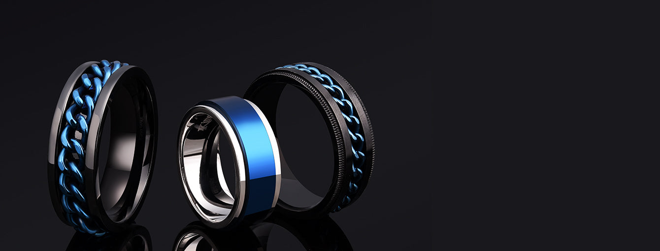 Mens Spining Rings | King Will INTERTWINE™ – King Will Rings